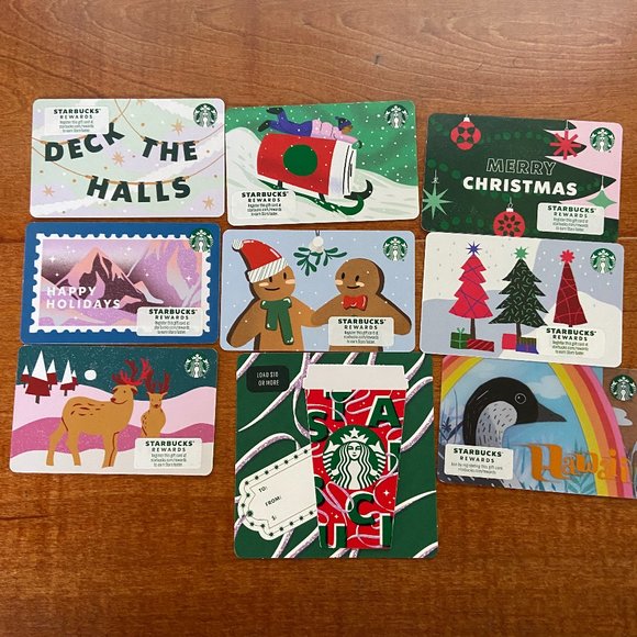 Starbucks | Kitchen | Starbucks New 9 Collectible Starbucks Cards ...